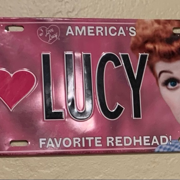 Other | I Love Lucy Favorite Redhead License Plate | Poshmark